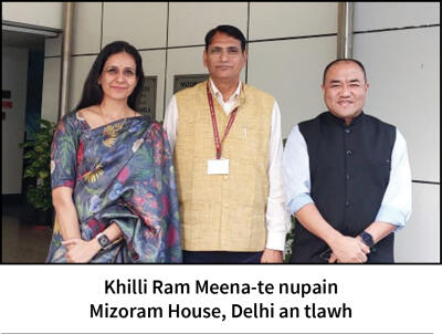 Tualchhung - Mizoram Chief Secretary Khilli Ram Meena, IAS